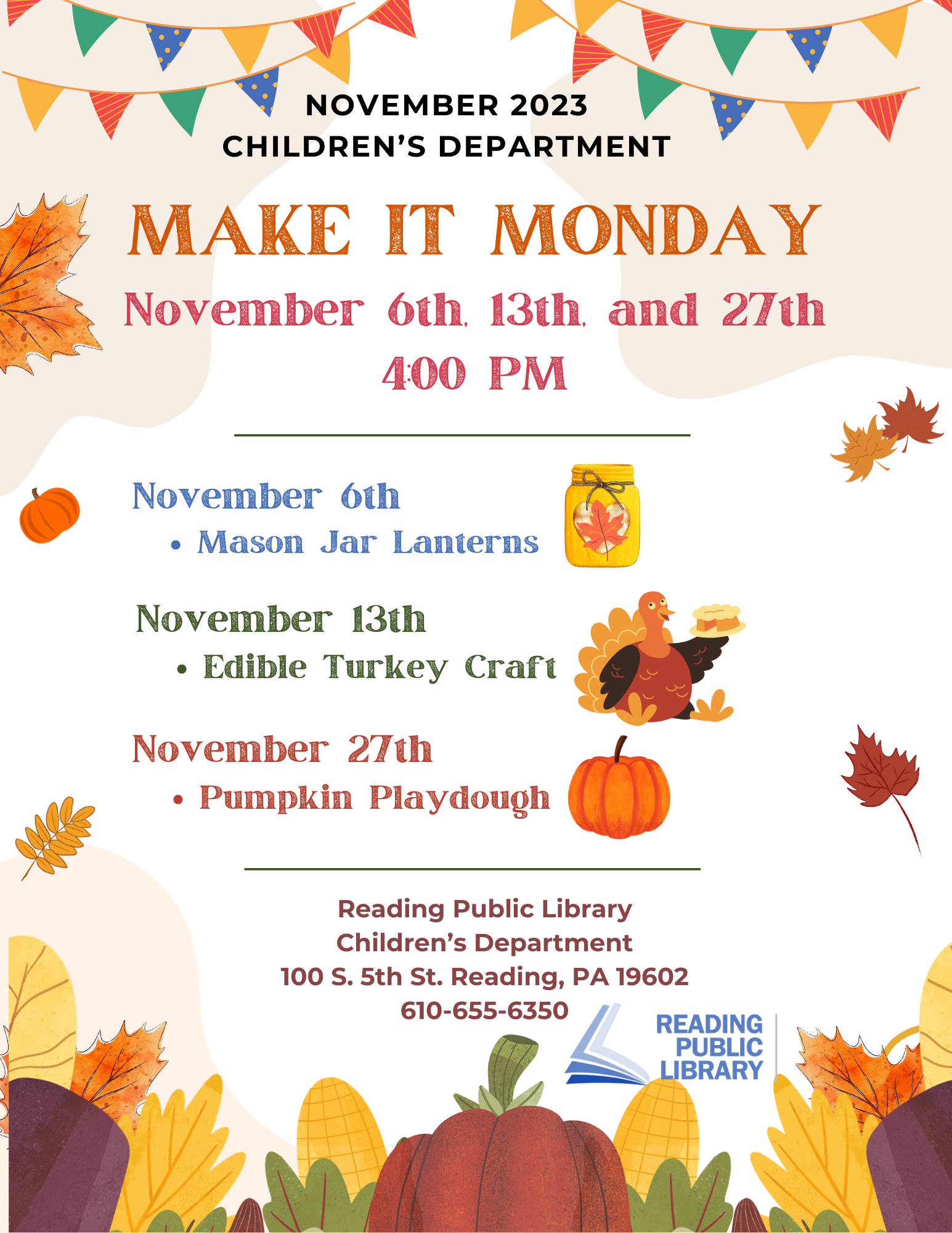 Make It Monday - Reading Public Library