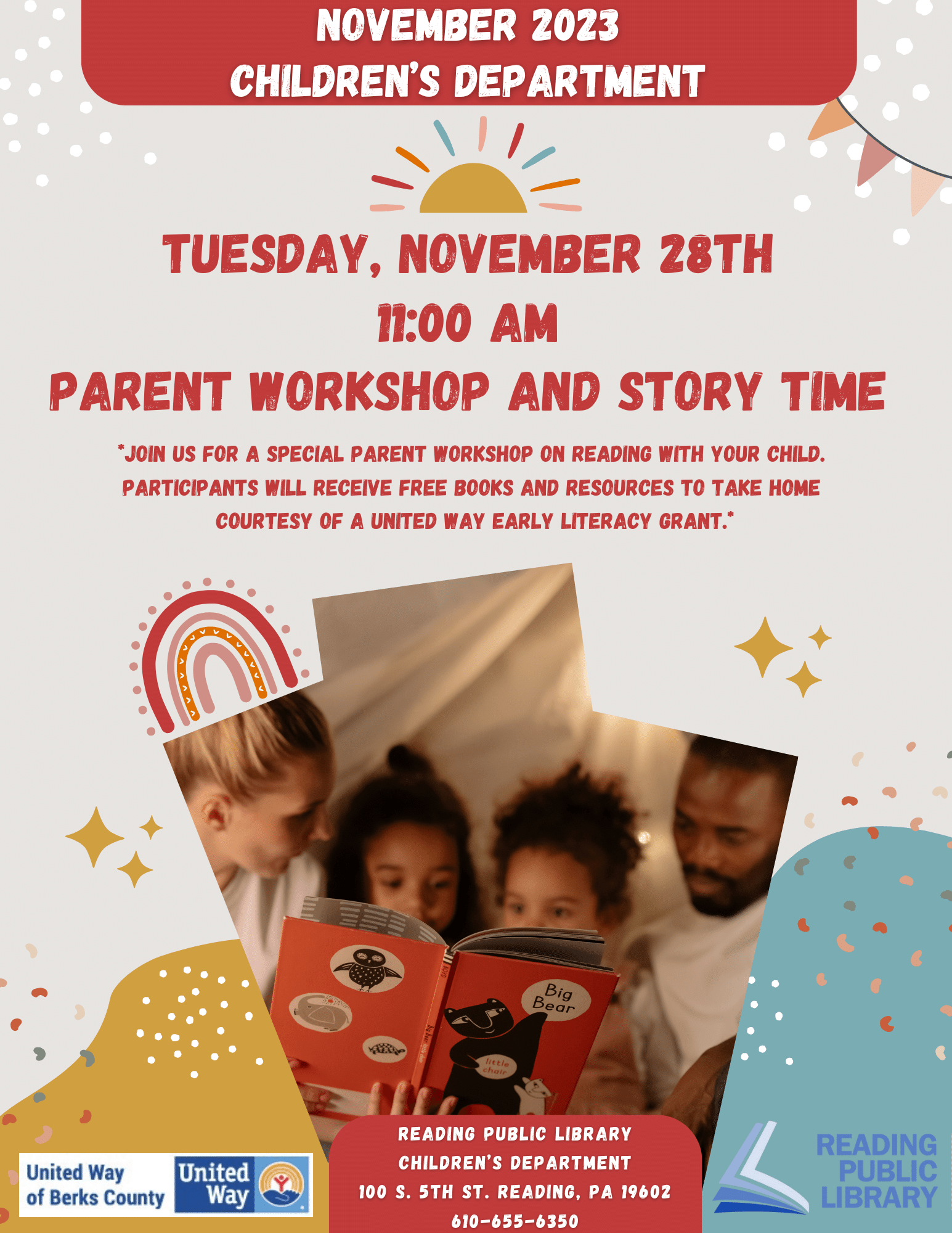 Parent Workshop and Story Time - Reading Public Library