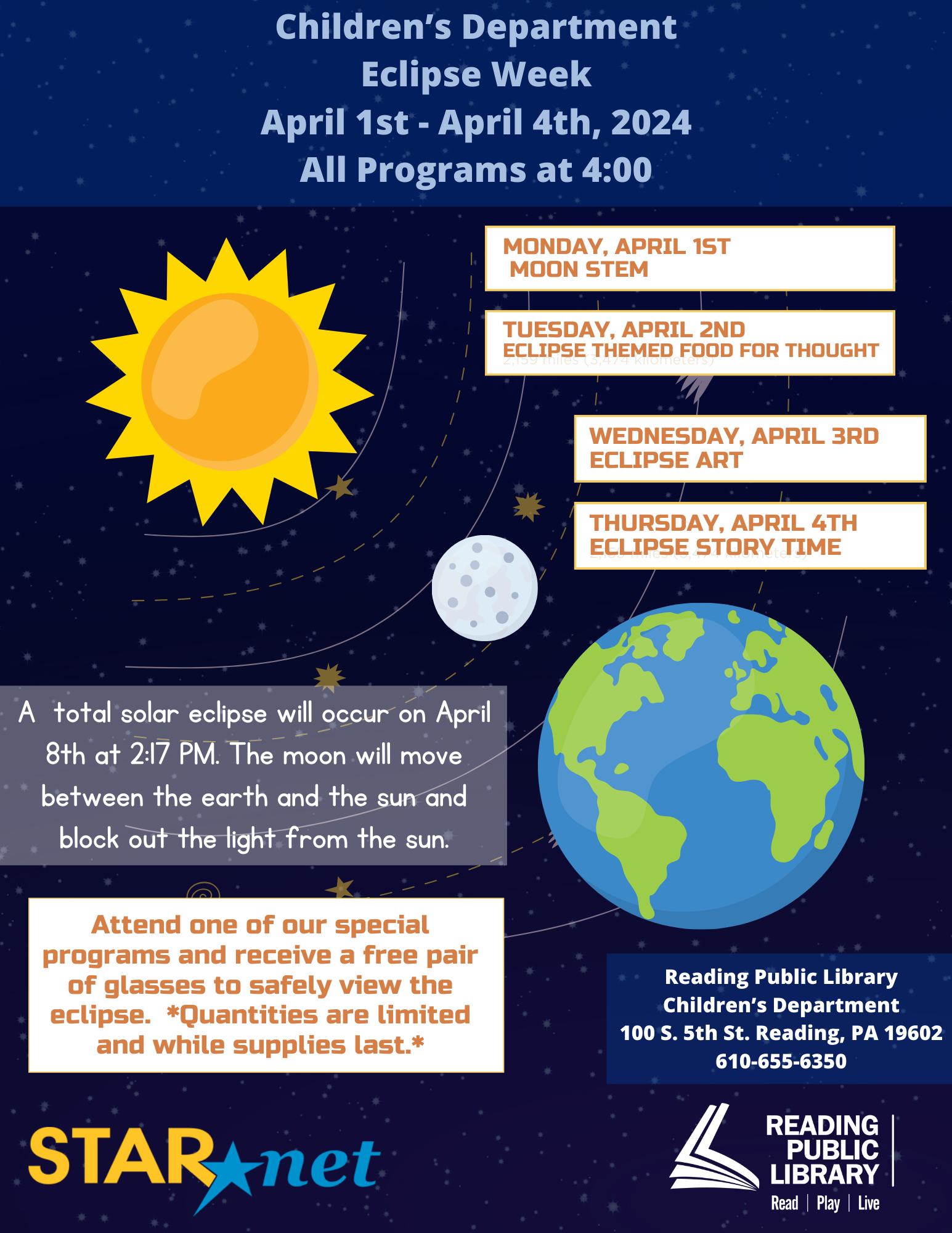 Eclipse Week Make It Monday - Reading Public Library
