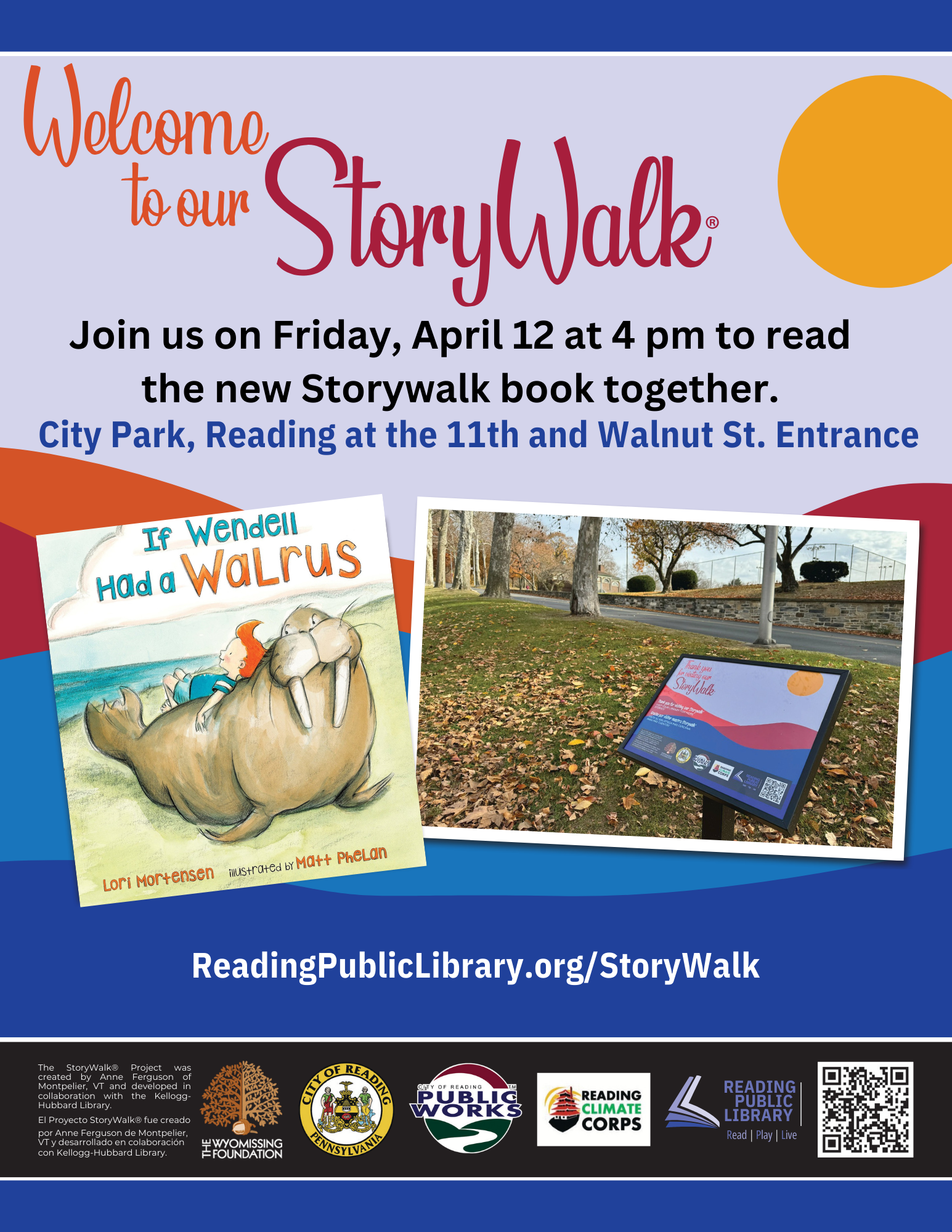 Storywalk at City Park Event - Reading Public Library