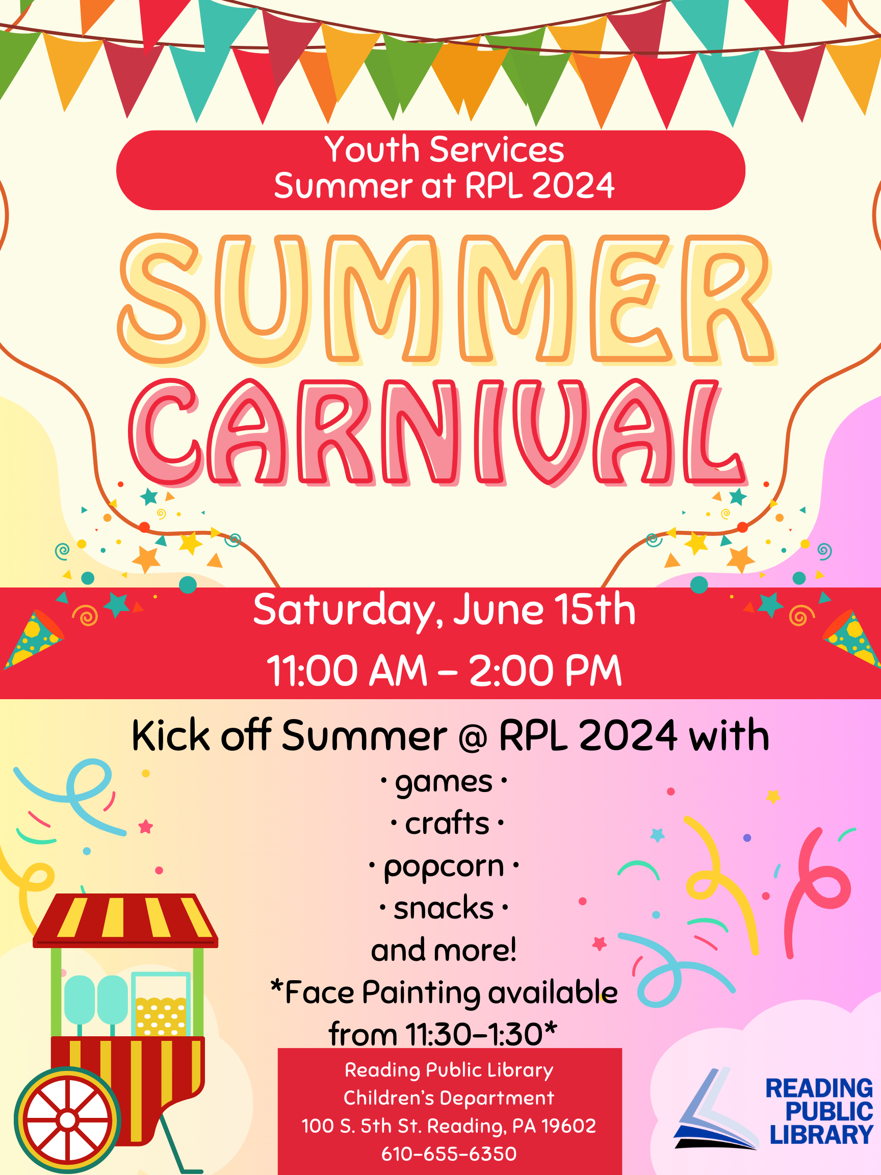 Summer at RPL Kick Off Carnival - Reading Public Library