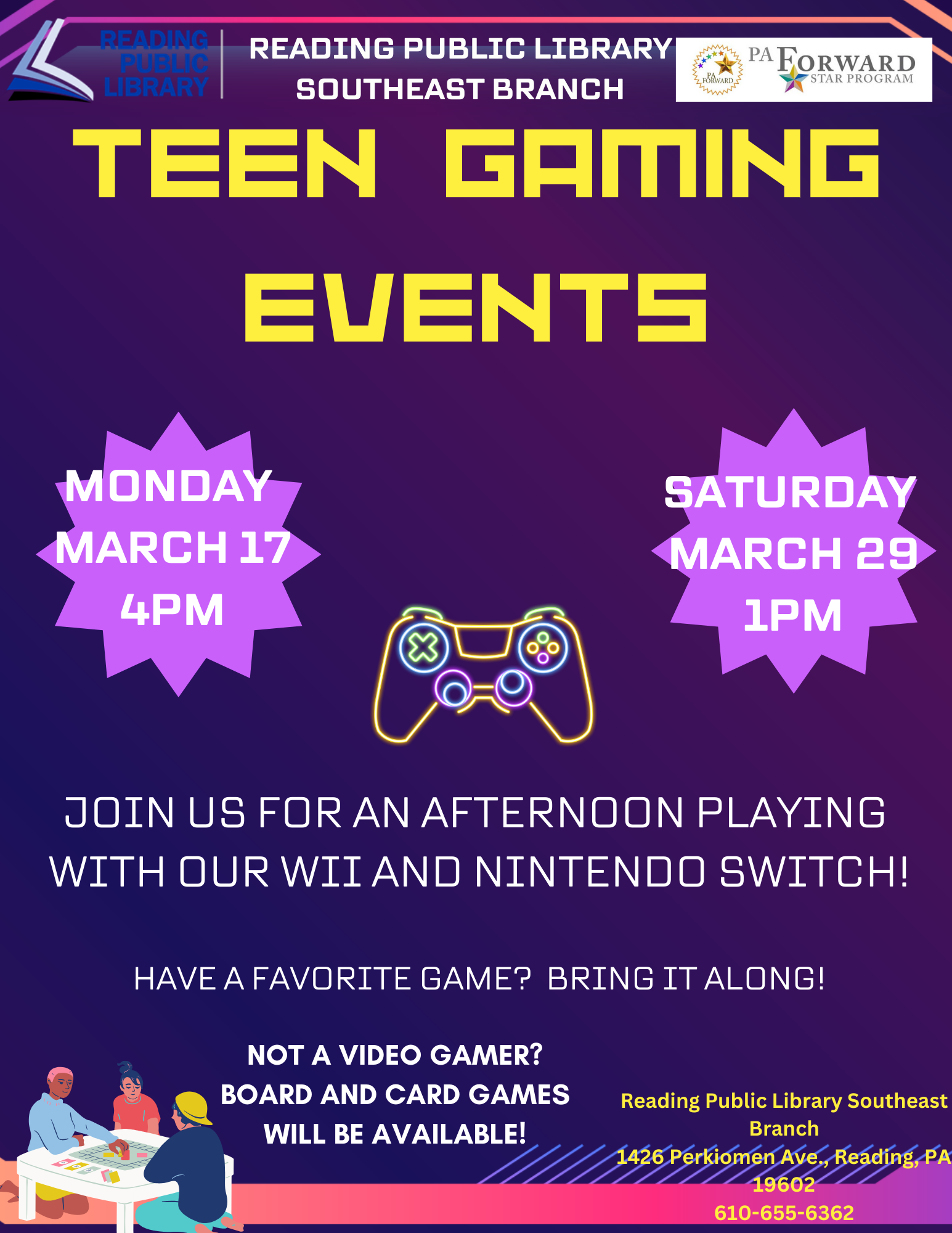 Tween/Teen Gaming - Reading Public Library