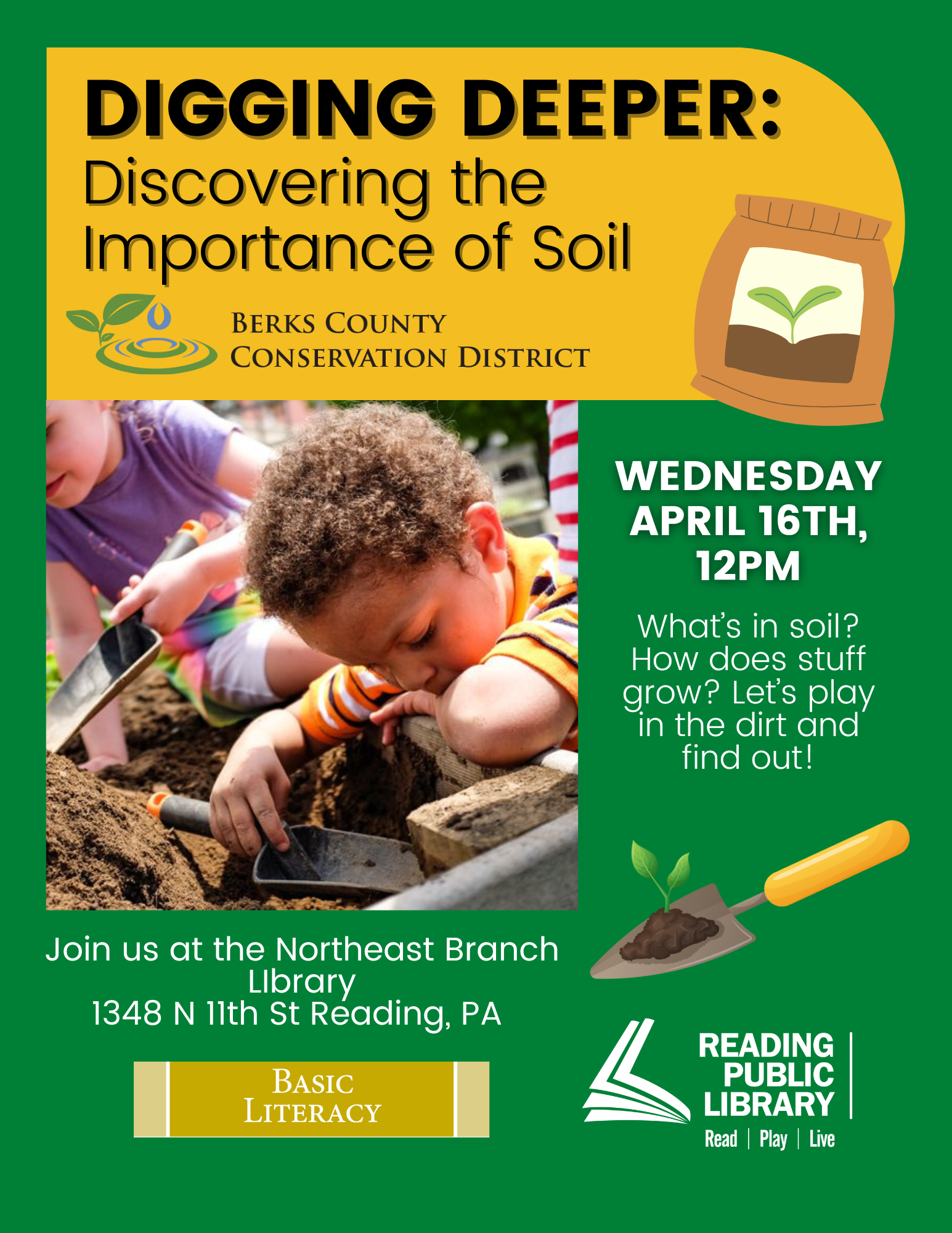 POSTPONED: Digging Deeper with Berks Conservation District - Reading Public Library