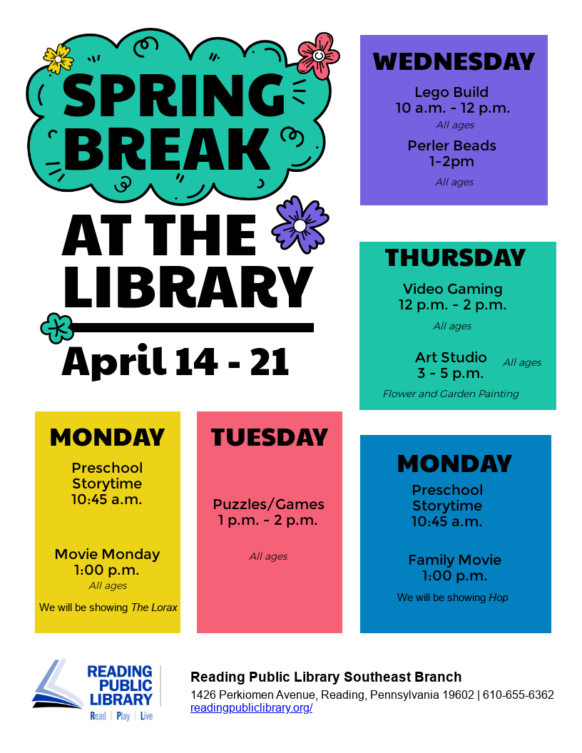 Spring Break Perler Beads - Reading Public Library