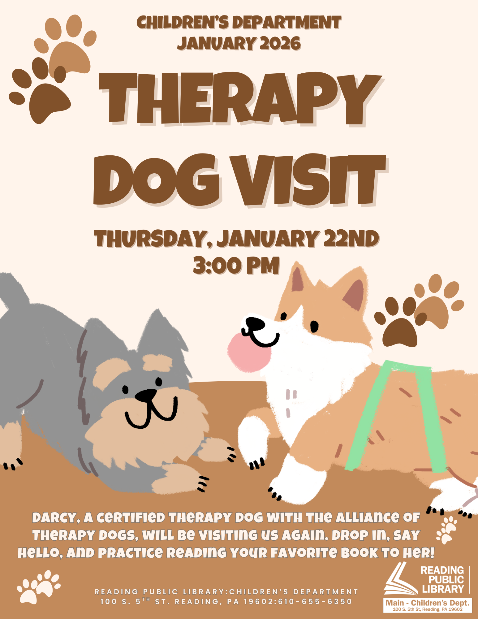 Therapy Dog - Reading Public Library