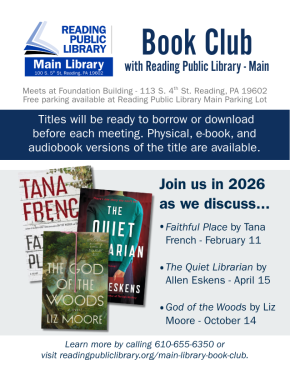 Join a Book Club at Reading Public Library in 2026 - Reading Public Library