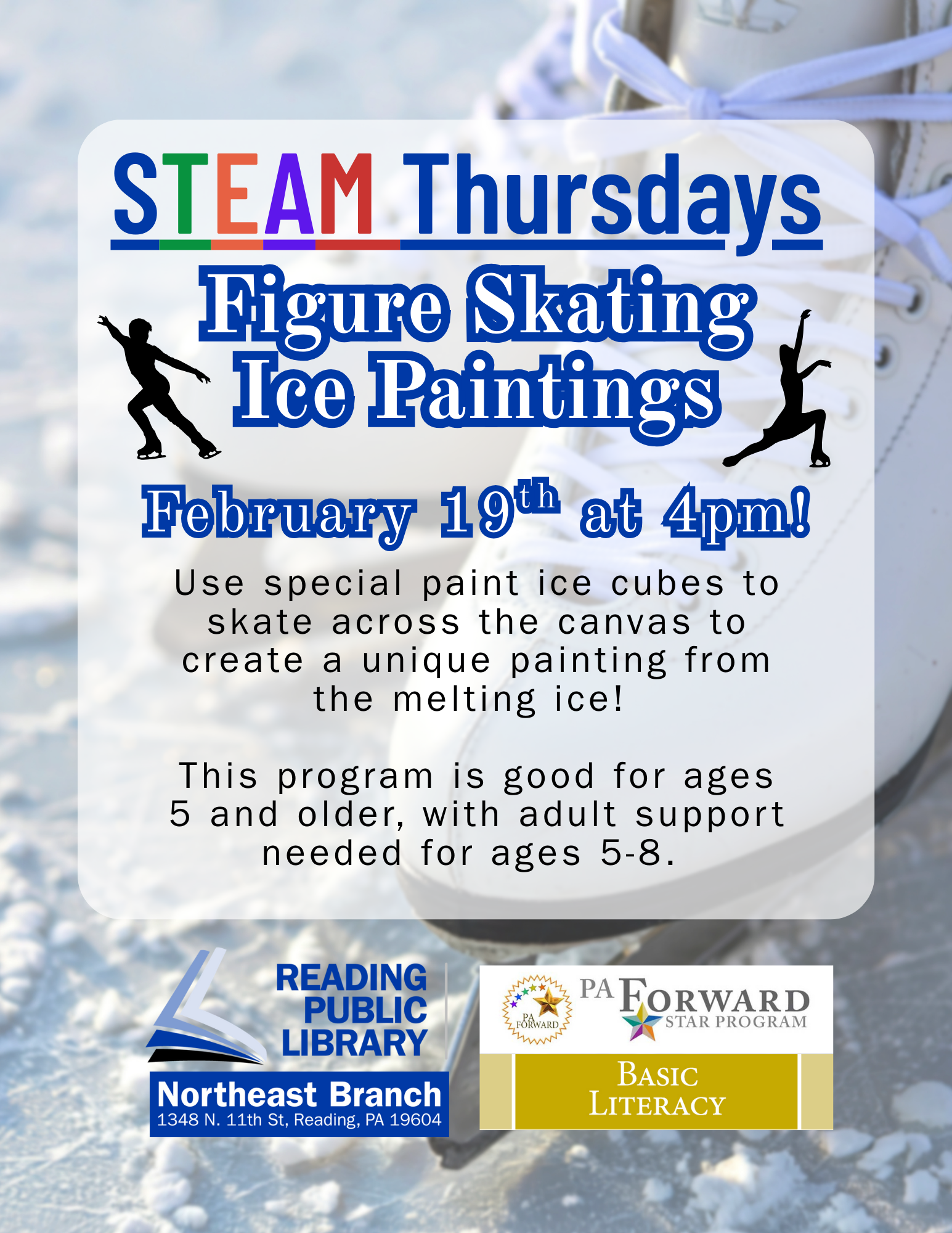 STEAM Thursday: Figure Skating Ice Paintings - Reading Public Library