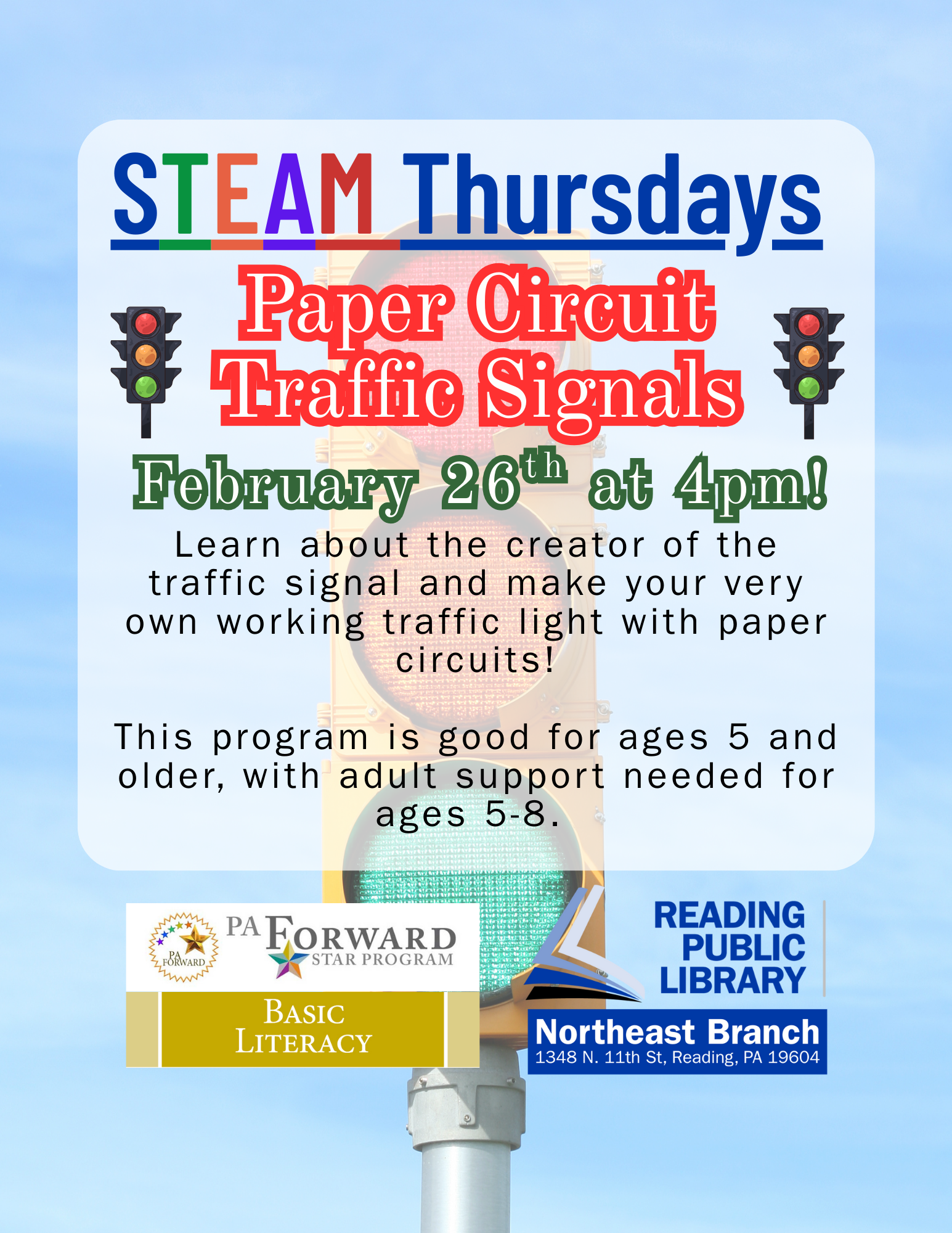 Paper Circuit Traffic Signals - Reading Public Library